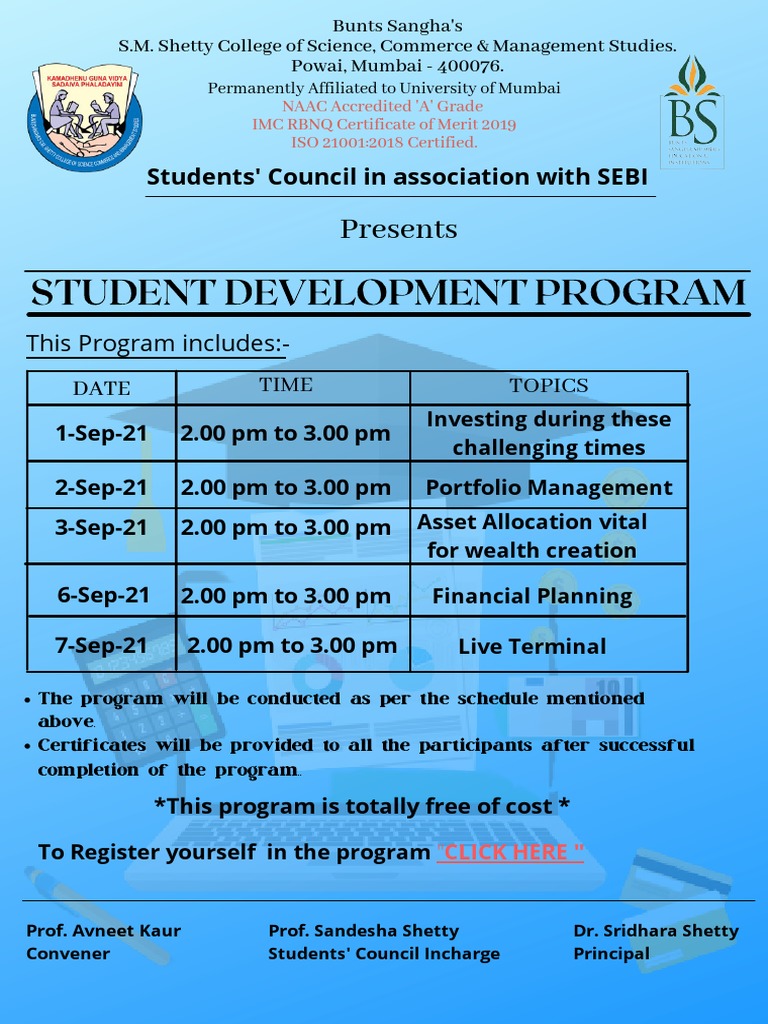 Student Development Program | PDF
