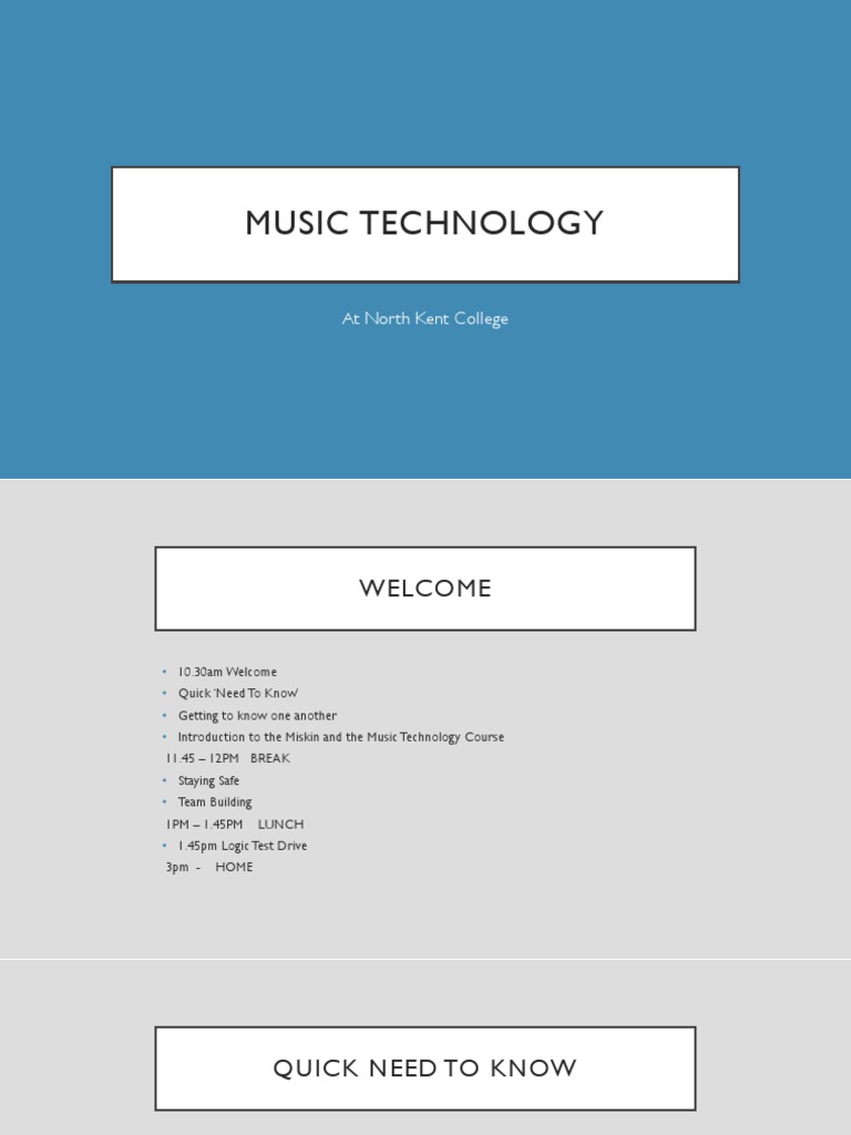 Music Technology Course Introduction 1 | PDF