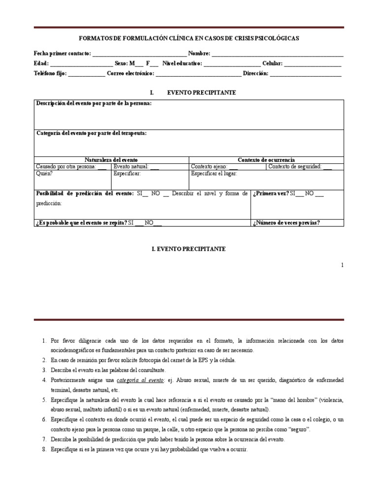 Formato Casic | PDF | Las emociones | Comportamiento