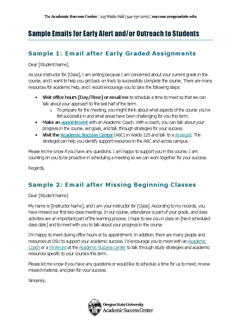 Sample Emails For Outreach | PDF | Educational Psychology | Learning