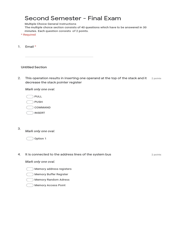 Computer Architecture Exam Guide | PDF | Computer Data Storage ...