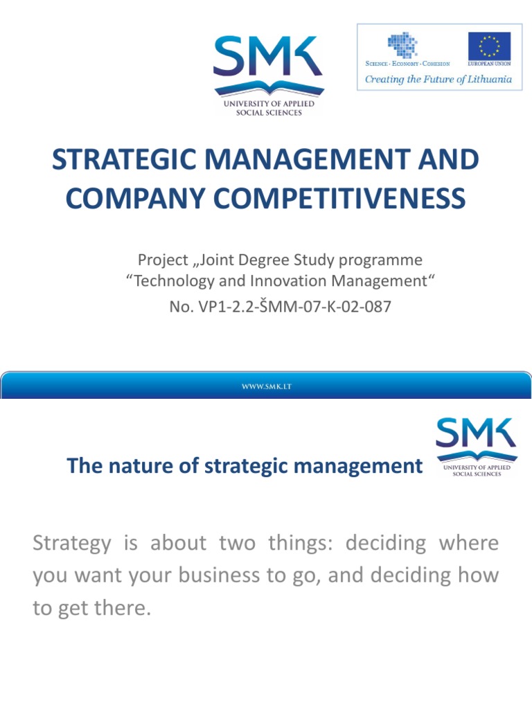 Strategic Management | PDF | Strategic Management | Competitive Advantage