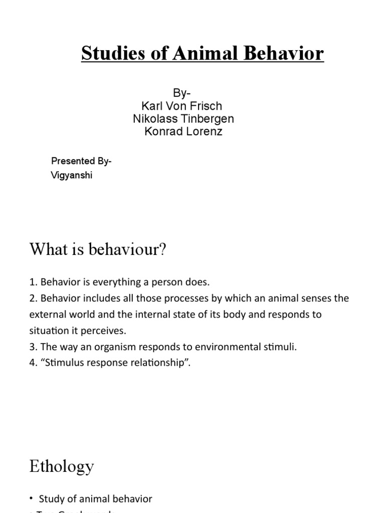 Studies of Animal Behavior | PDF | Ethology | Learning