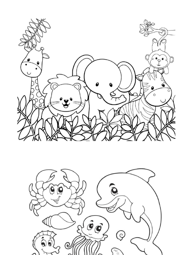 Animales para Colorear | PDF