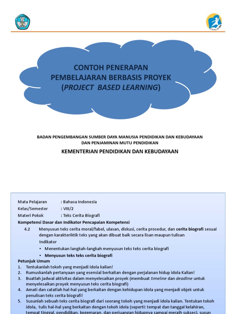 Contoh Pembelajaran Berbasis Proyek | PDF