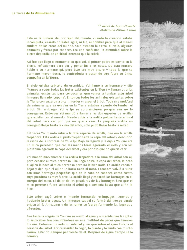 La Tierra de La Abundancia - Historia Del Rio Amazonas | PDF
