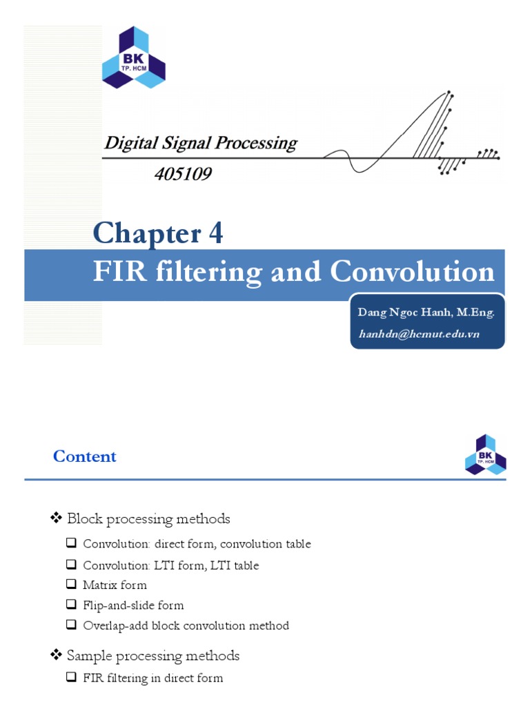 DSP-Chapter4 Student 20022017 | PDF | Digital Signal Processing | Convolution