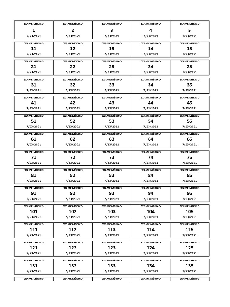 Exame Médico: Relatório Completo | PDF