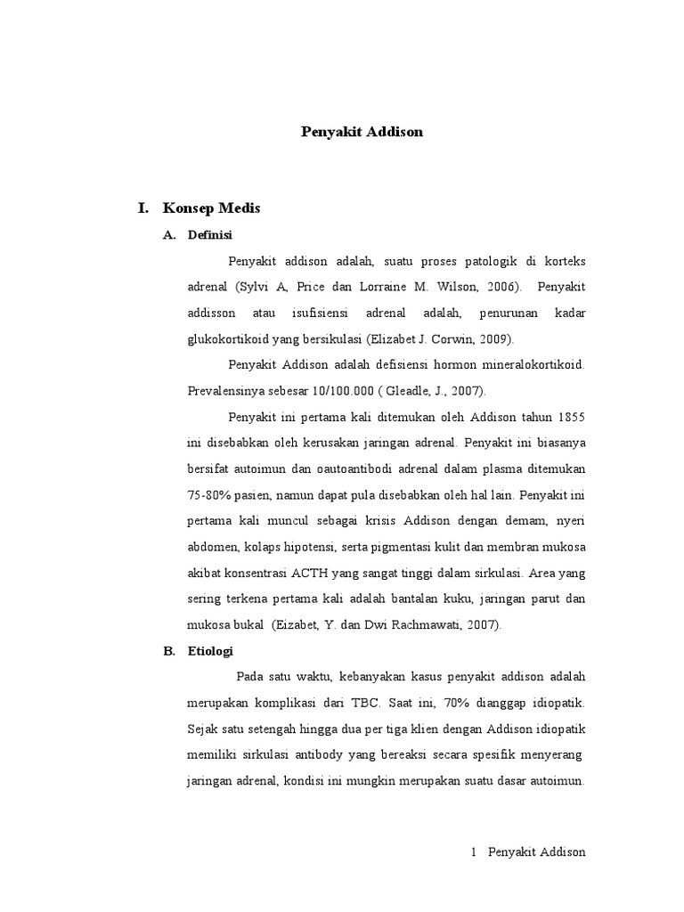 LP Penyakit Addison | PDF