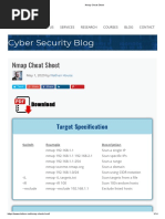 Nmap + Nessus Cheat Sheet: Different Usage Options | PDF | Port ...