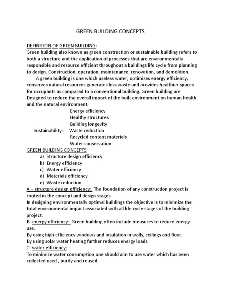 About Green Building | PDF | Green Building | Efficient Energy Use