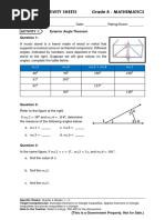 Worksheet 1 Measures of Central Tendency Ungrouped | PDF | Career & Growth | Business
