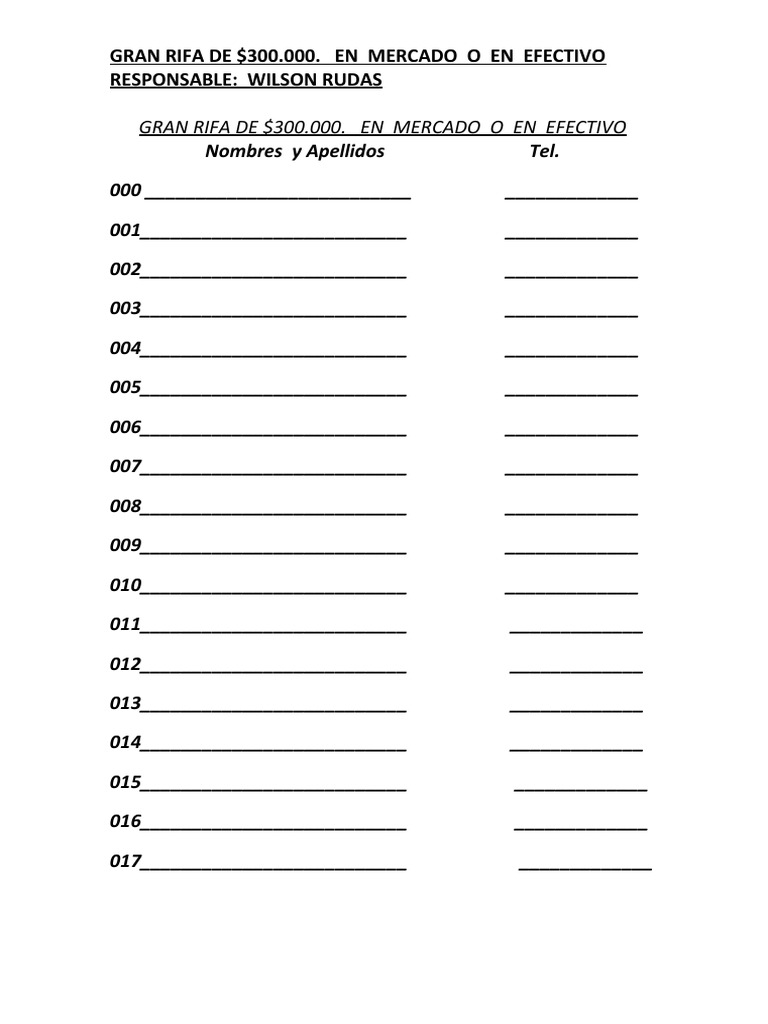 Gran Rifa | PDF
