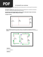 CURRENT ELECTRICITY - WORKSHEET-6 - KIRCHHOFF-S LAWS - Ic535180 | PDF