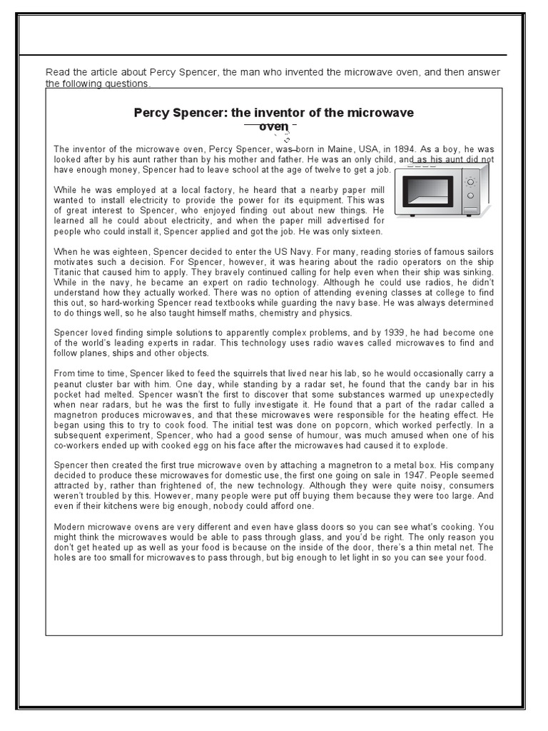 Reading Comprehension Practice | PDF