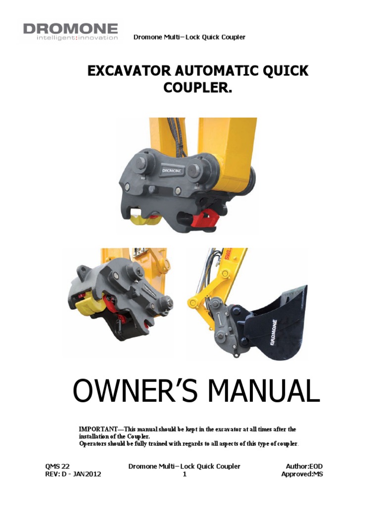 Dromone Hydraulic Multi Lock Manual | PDF | Equipment | Machines