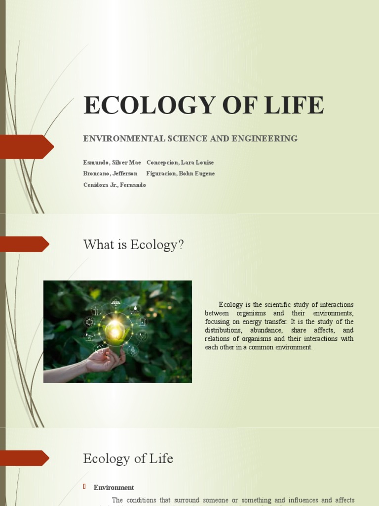 Ecology of Life: Environmental Science and Engineering | PDF | Food Web ...