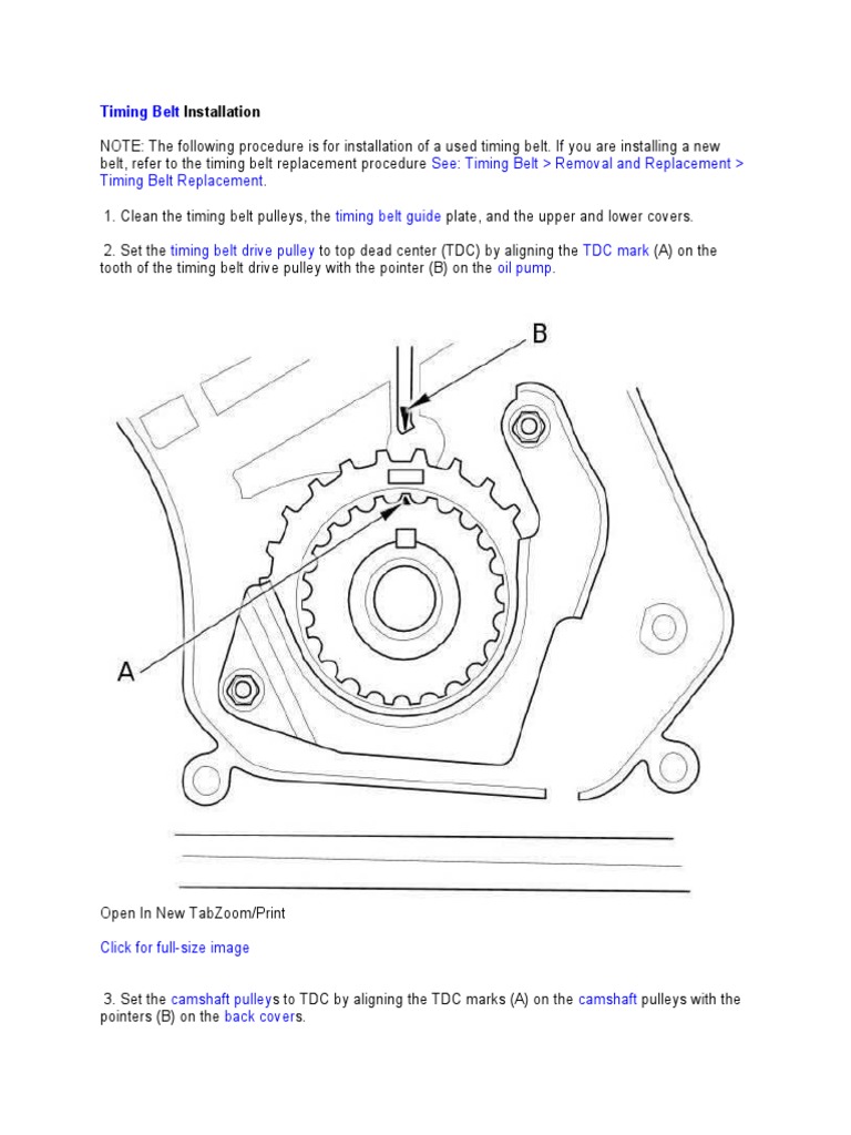 Timing Belt Installation Download Free Pdf Belt Mechanical Vehicles