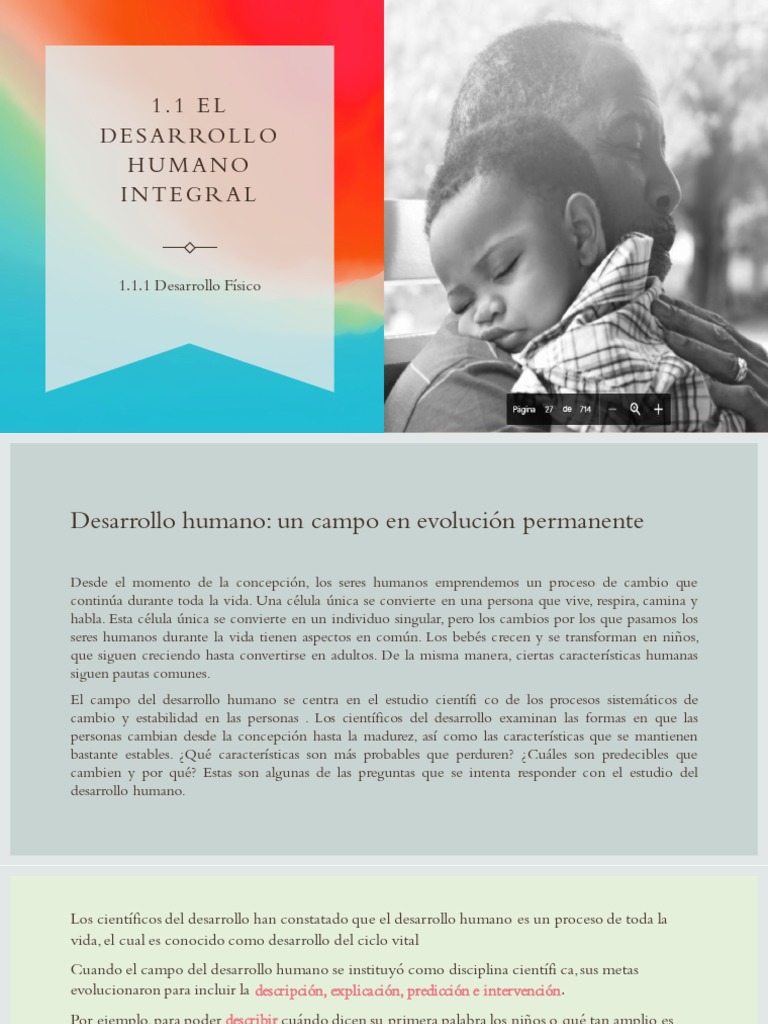 Etapas del Desarrollo Humano Integral | PDF | Adultos | Adolescencia