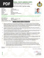 NYSC Request Letter | PDF | Finance & Money Management | Social Science
