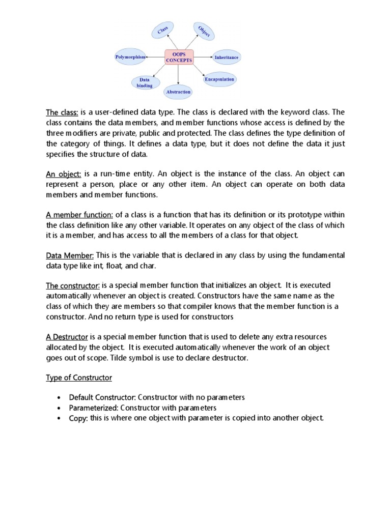 C Oops Question And Answer Pdf Class Computer Programming Programming 3575