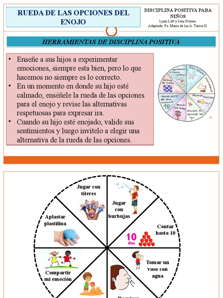Rueda de Opciones para Controlar el Enojo | PDF