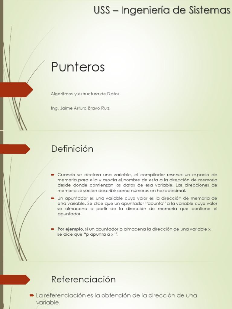 Punteros C++ | PDF | C ++ | Puntero (Programación de computadora)