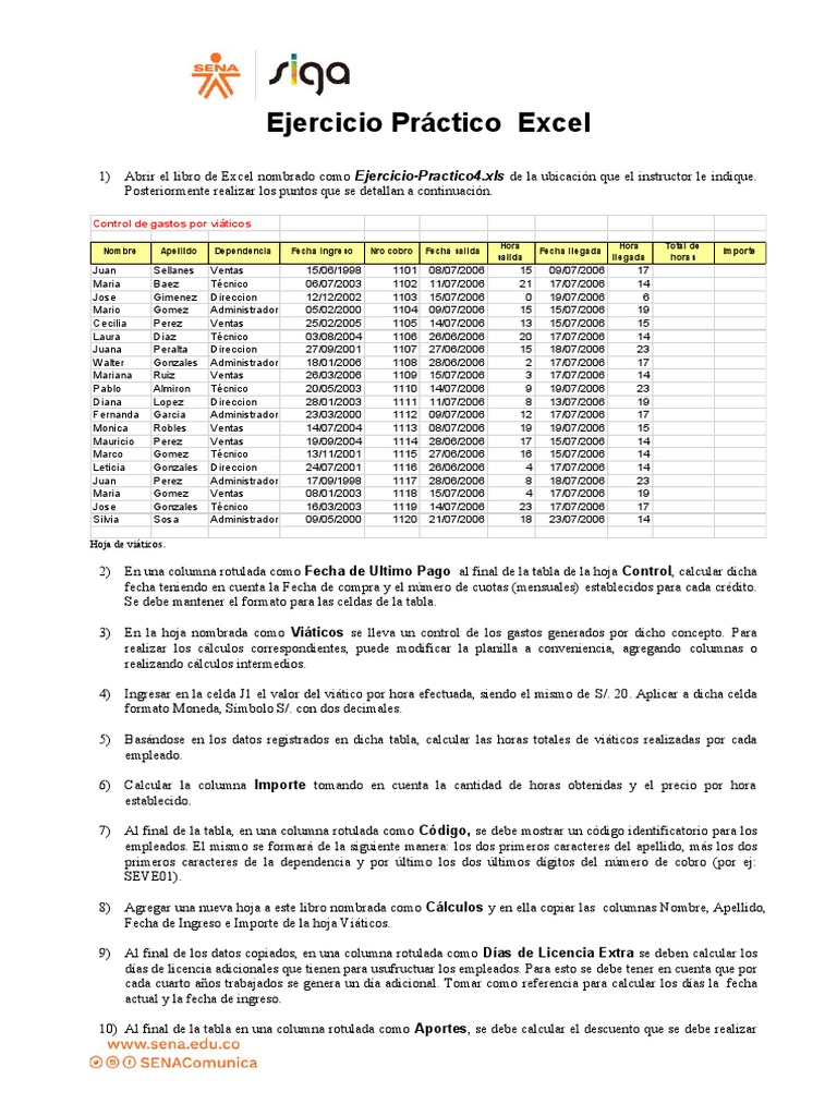 Ejpractico 4 Excel | PDF | Notación Matemática | Notación