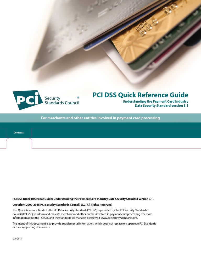 PCI DSS Quick Reference Guide: For Merchants and Other Entities ...