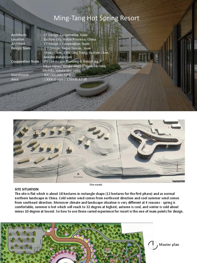 Ming-Tang Hot Spring Resort Design | PDF