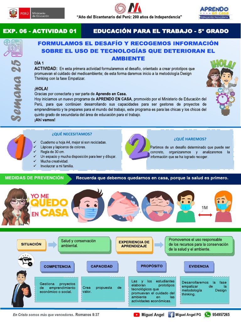 Sesion Ept 5° Grado | PDF