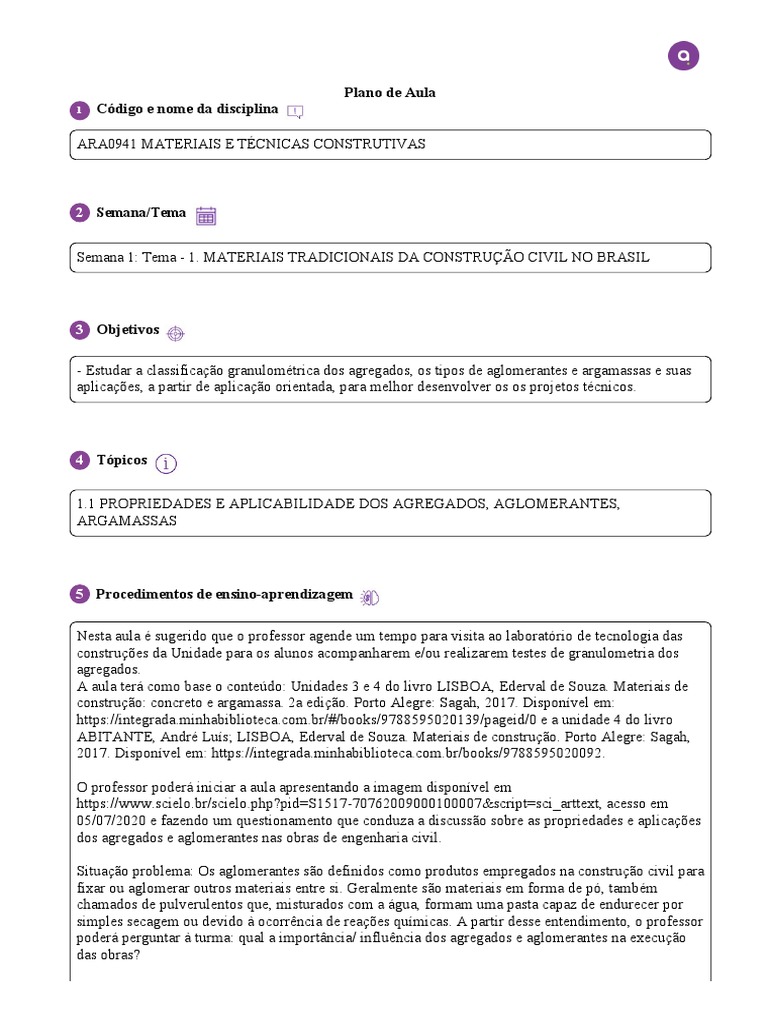 Propriedades E Aplicações Dos Principais Materiais Tradicionais Da