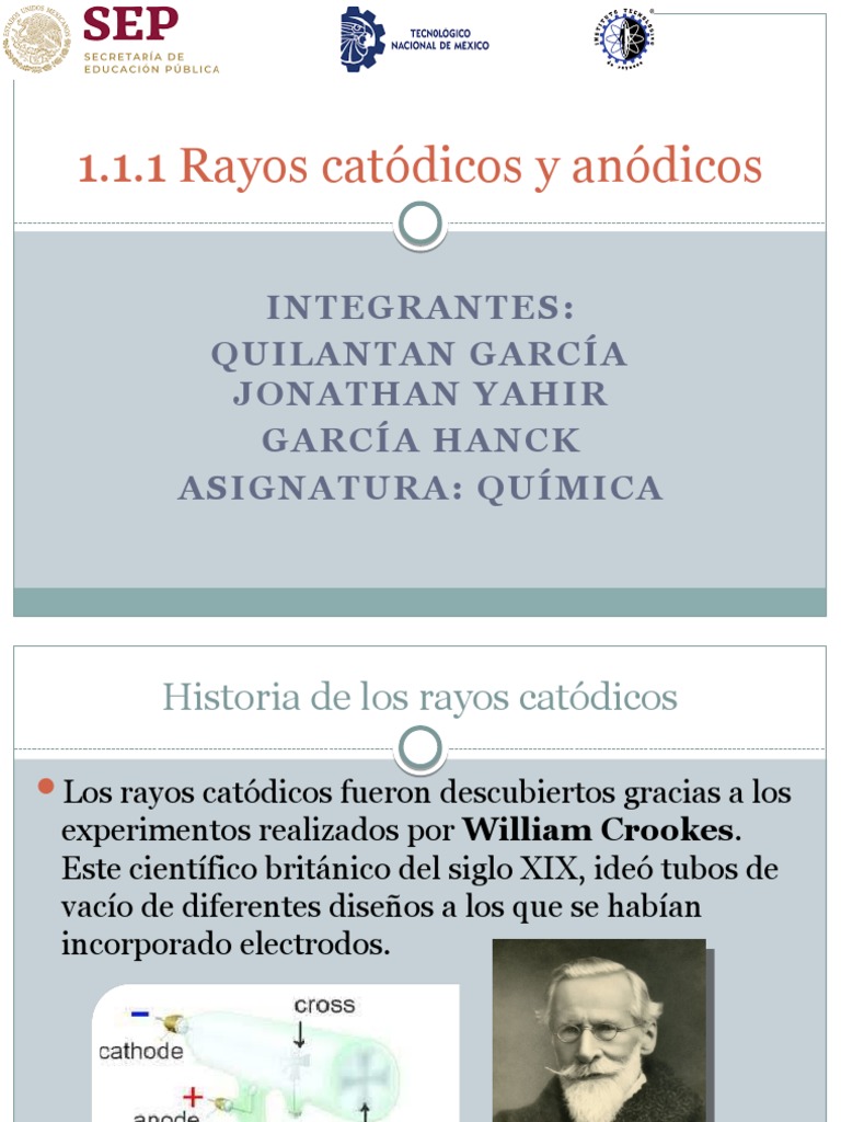Rayos Catodicos y Anodicos | PDF