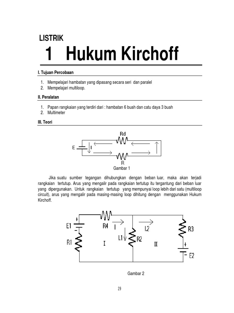 Hukum Kirchoff | PDF