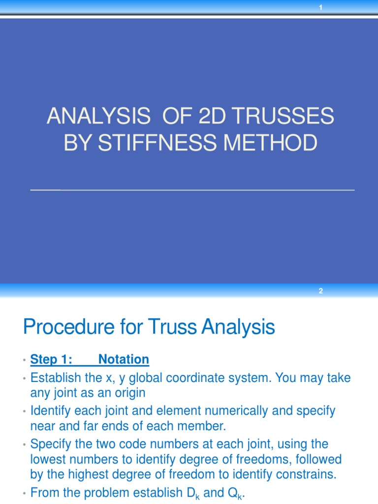 Se - Trusses and Gauss Jordan Method | PDF | Matrix (Mathematics) | Finite Element Method