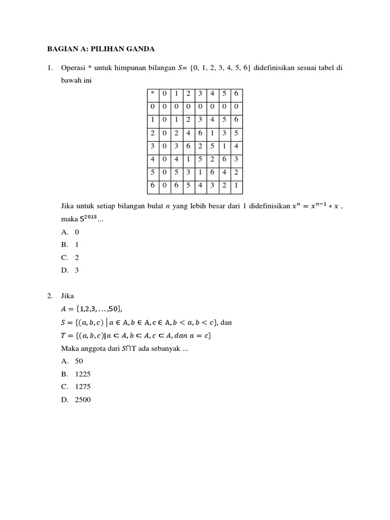 Paket 1 OSN Matematika | PDF