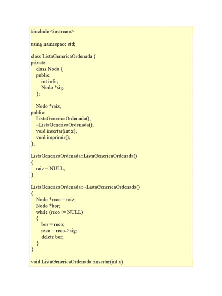 Lista Ordenada | PDF