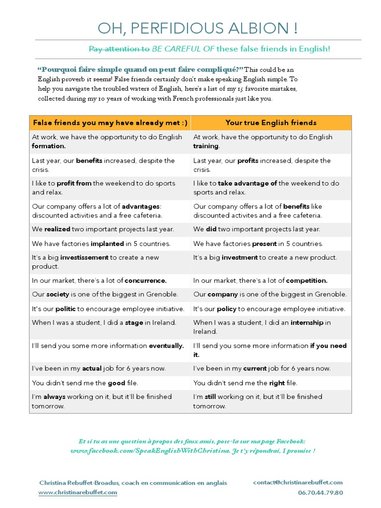 Oh, Perfidious Albion !: Pay Attention To BE CAREFUL OF These False ...