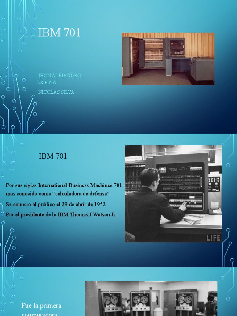 IBM 701: Pionera en Computación Científica | PDF