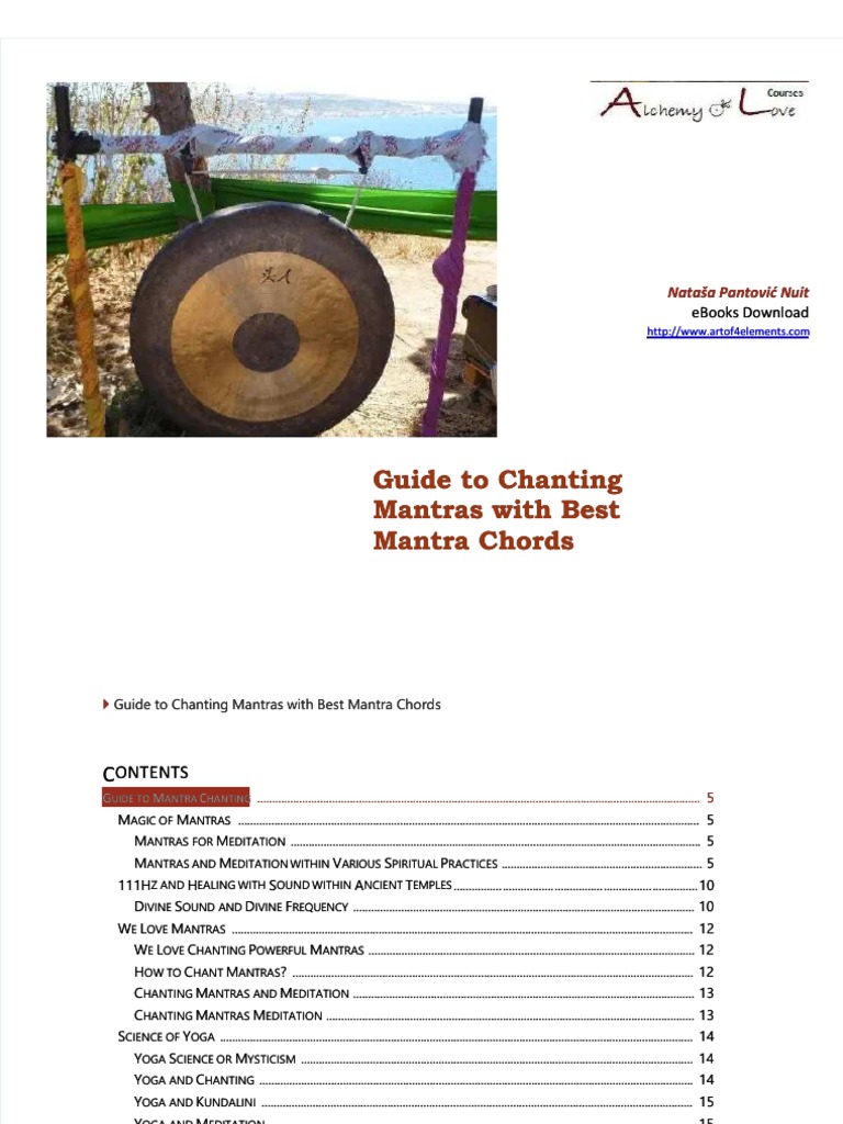 Guide to Mantra Chords and Meditation | PDF | Meditation | Mantra