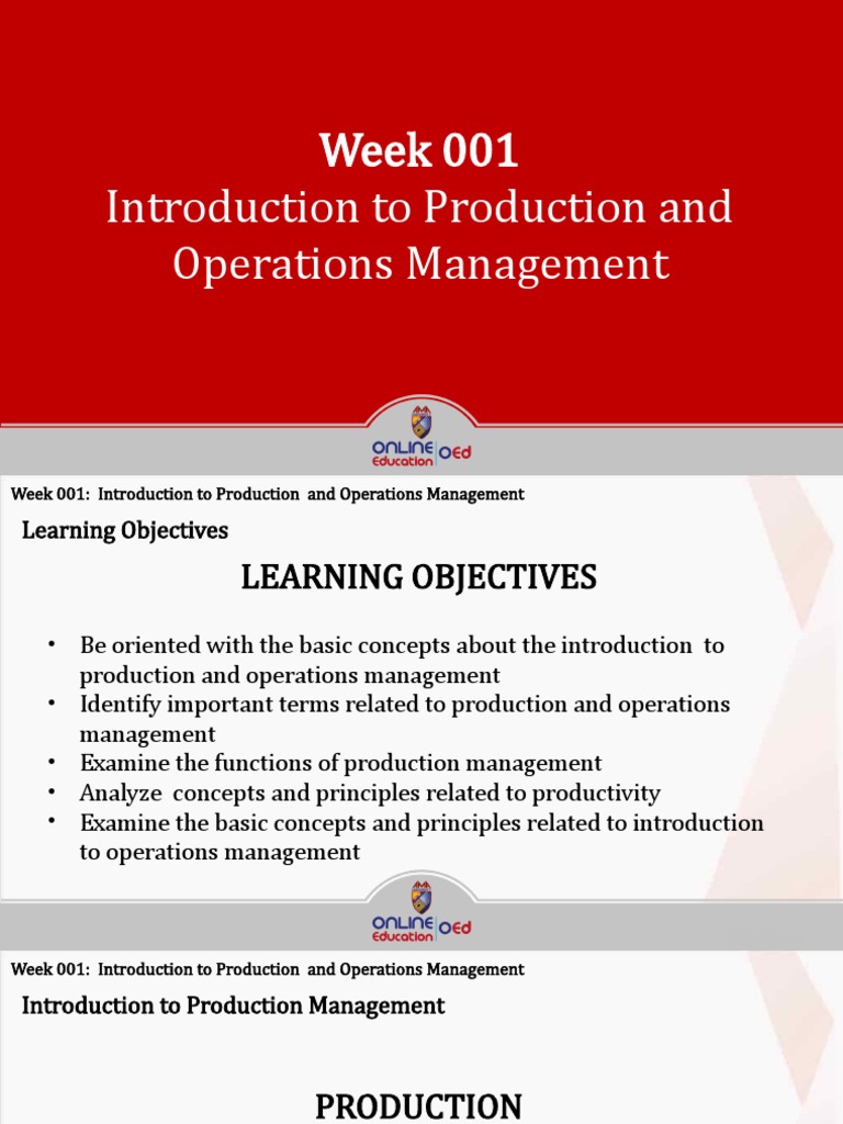 W1 Module 1-Introduction To Production and Operations Management ...