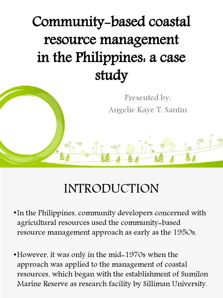 Community-Based Coastal Resource Management in The Philippines: A Case ...