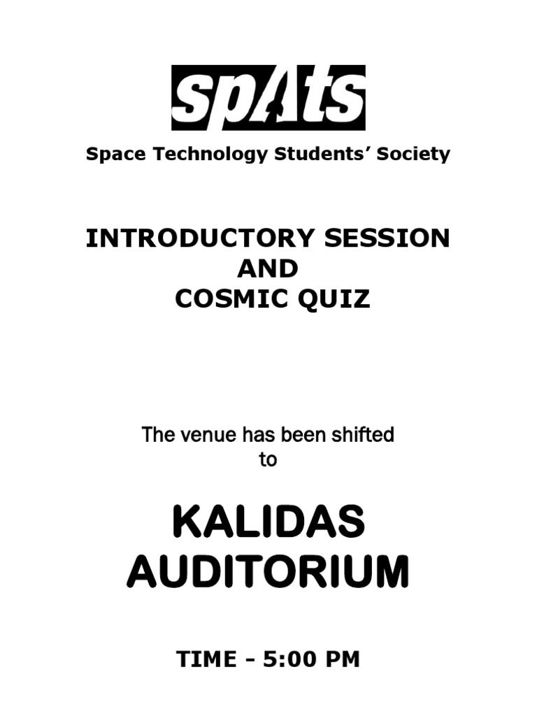 Space Technology Students | PDF