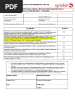 Check List de Embarque y Recepción | PDF