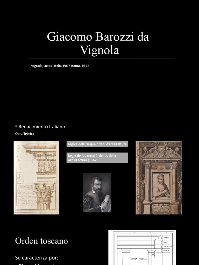 Giacomo Barozzi Da Vignola | PDF | Elementos arquitectónicos | Diseño ...