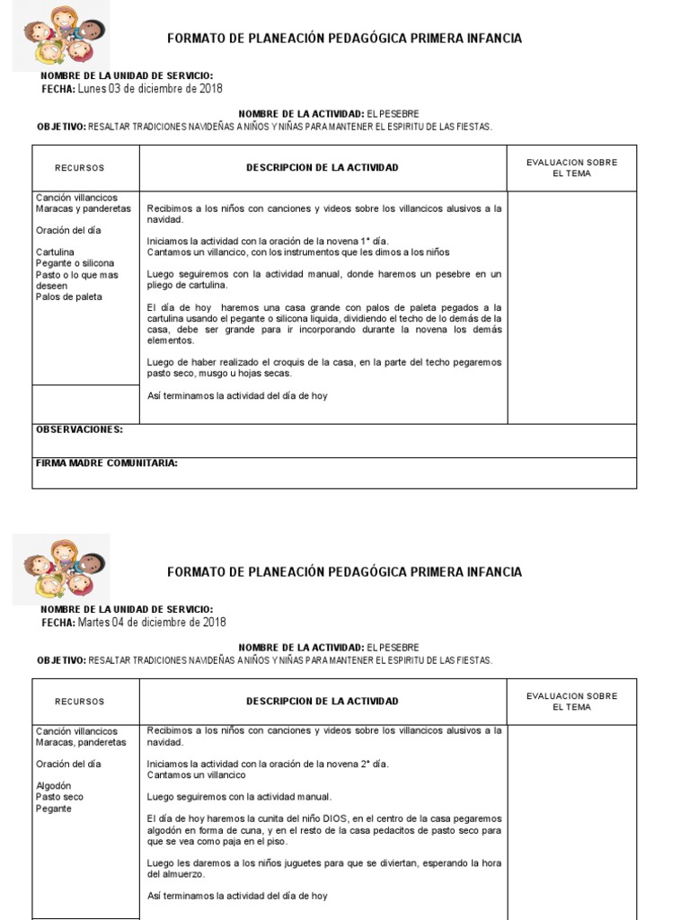 Planeacion Mes de Diciembre | PDF | Navidad | Villancicos