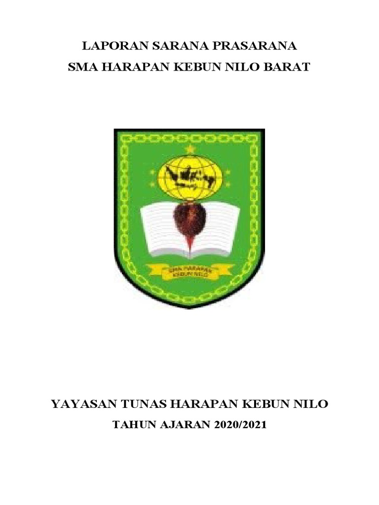 Cover Laporan Sarana Prasarana | PDF