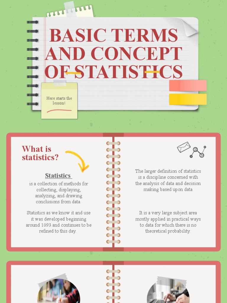 Basic Terms and Concept of Statistics: Here Starts The Lesson! | PDF ...