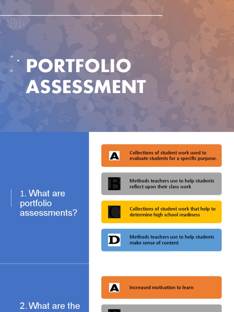 Understanding Portfolio Assessments | PDF | Career & Growth