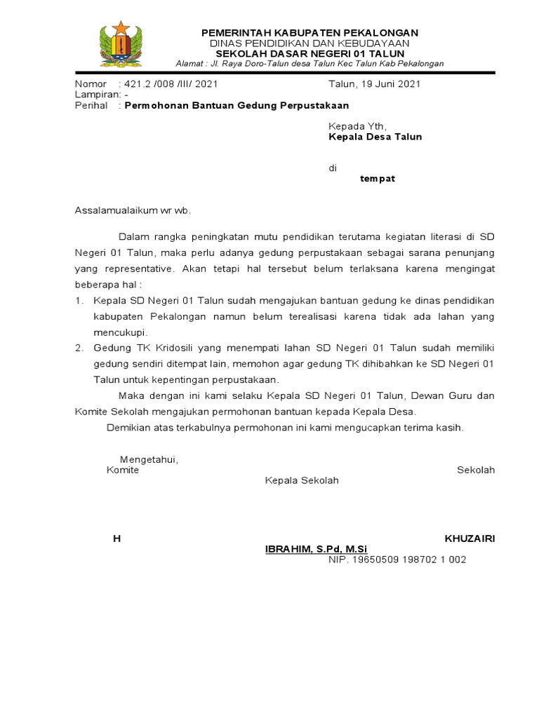 Proposal Perpus SD | PDF